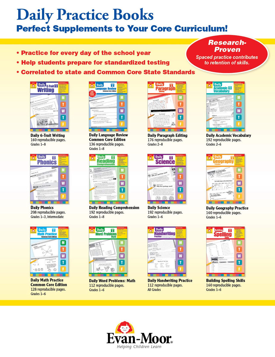 Daily Academic Vocabulary, Grade 2 – Miller Pads & Paper