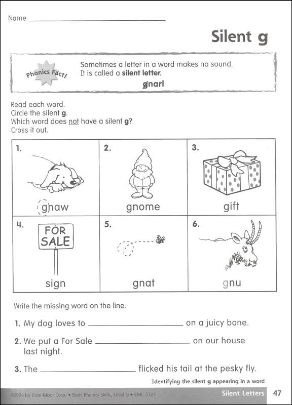 Basic Phonics Skills Level D – Miller Pads & Paper