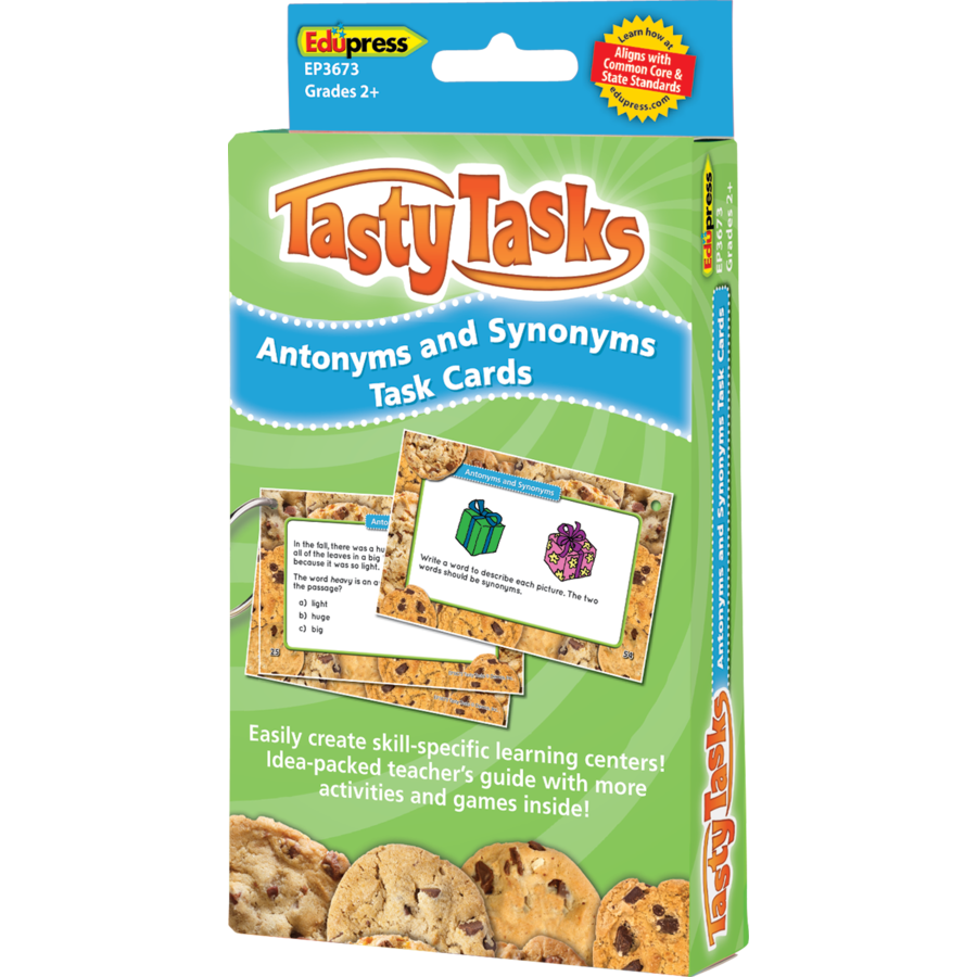 Tasty Tasks Antonyms and Synonyms Task Cards – Miller Pads & Paper
