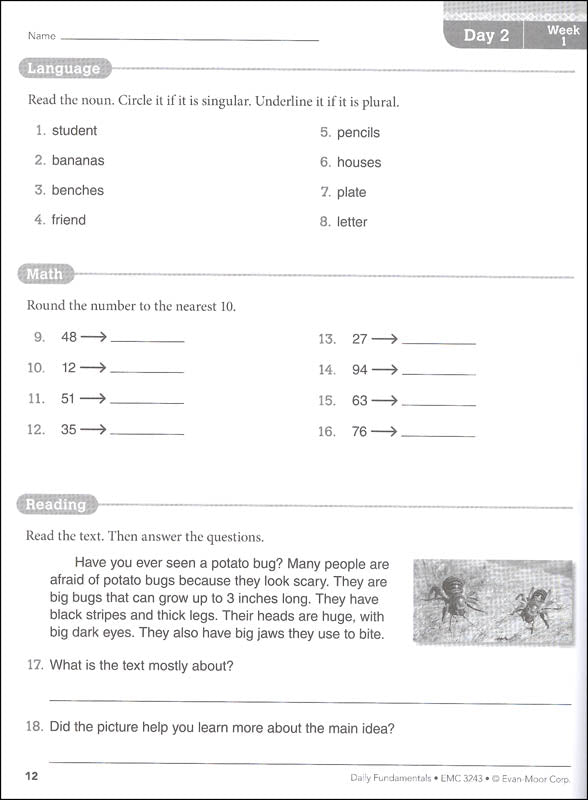 Daily Fundamentals Grade 3 – Miller Pads & Paper