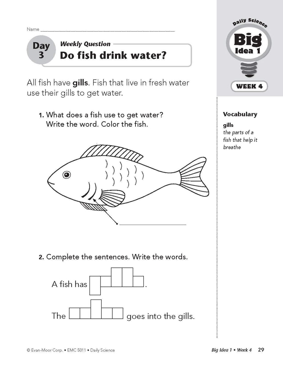 Daily Science (Grade 1) – Miller Pads & Paper