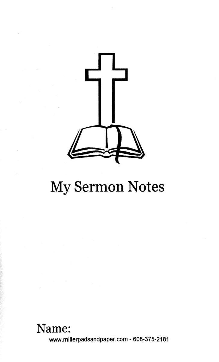 My Sermon Notes – Miller Pads & Paper
