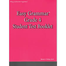 Easy Grammar Grade 4 Test Book – Miller Pads & Paper
