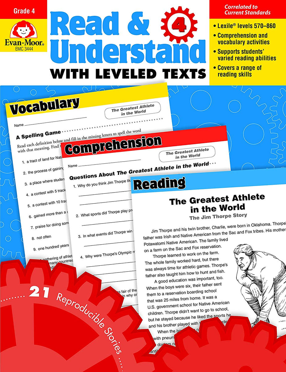 Read and Understand with Leveled Texts, Grade 4 - Teacher Reproducible ...