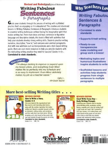 Writing Fabulous Sentences & Paragraphs, Grades 4-6 – Miller Pads & Paper