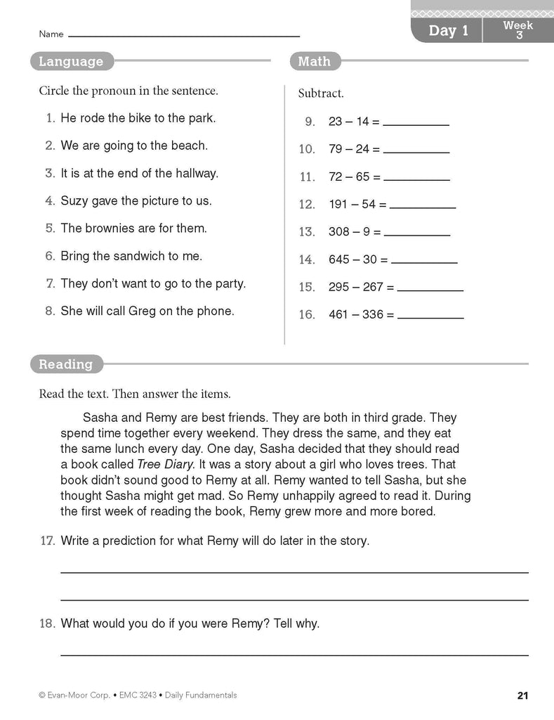 Daily Fundamentals Grade 3 – Miller Pads & Paper