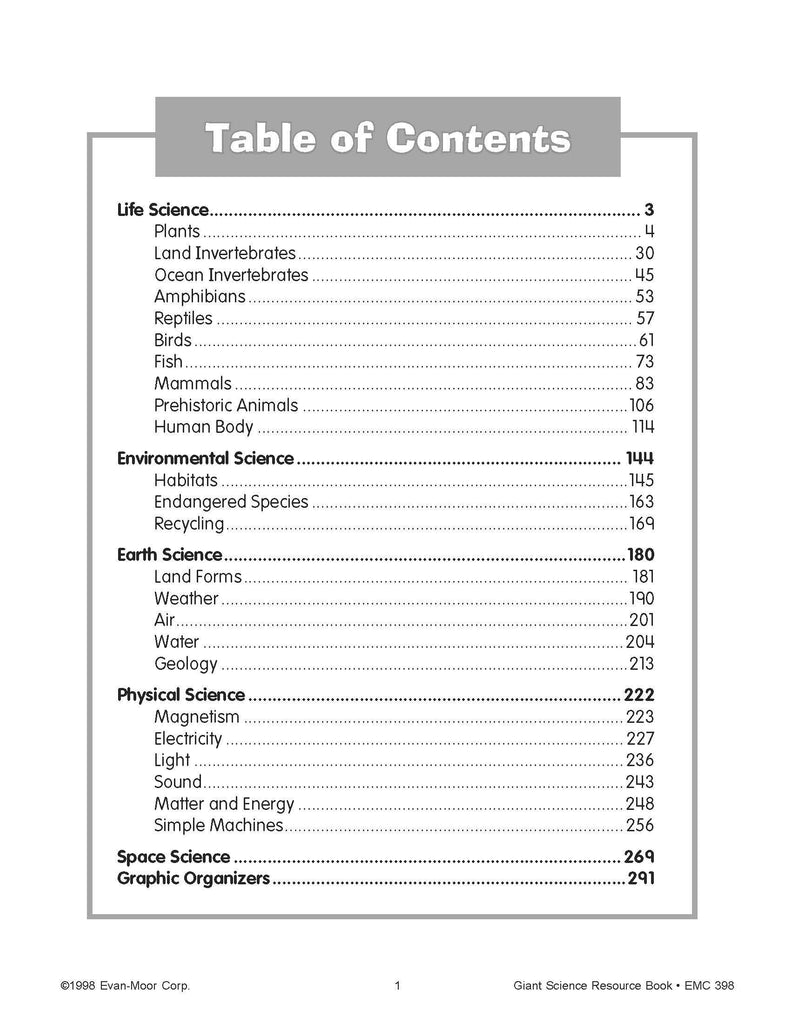 Giant Science Resource Book, Grades 1-6 – Miller Pads & Paper