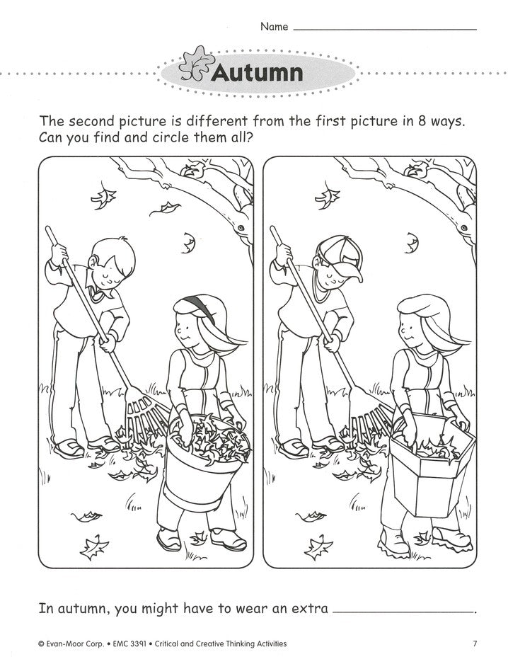 Critical and Creative Thinking Activities-Grade 1 – Miller Pads & Paper