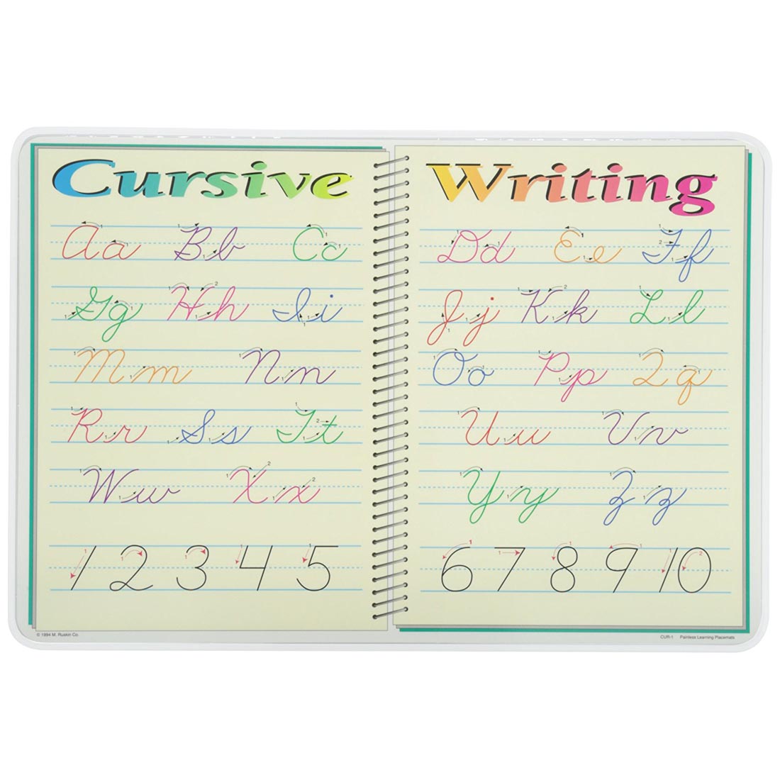 Learning Cursive Writing Placemat – Miller Pads & Paper
