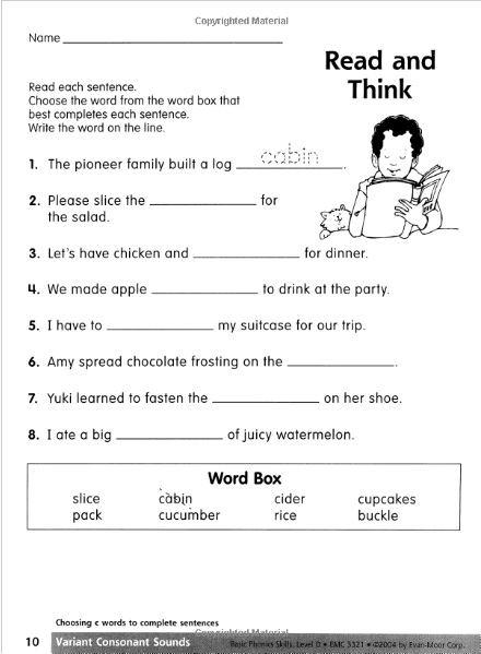 Basic Phonics Skills Level D – Miller Pads & Paper