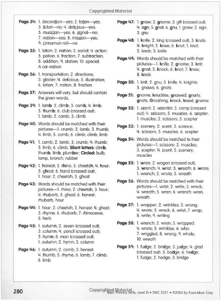 Basic Phonics Skills Level D – Miller Pads & Paper
