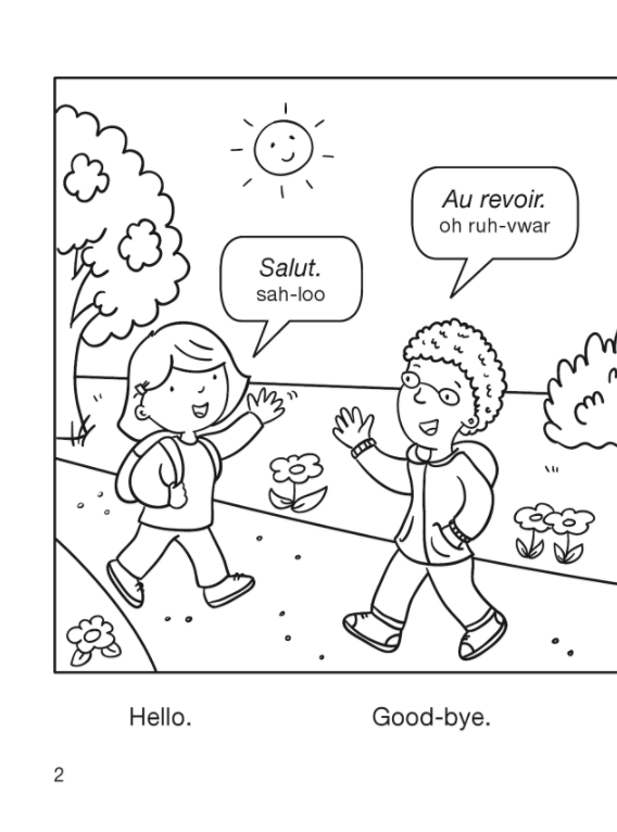 Color & Learn Easy French Phrase for Kids – Miller Pads & Paper
