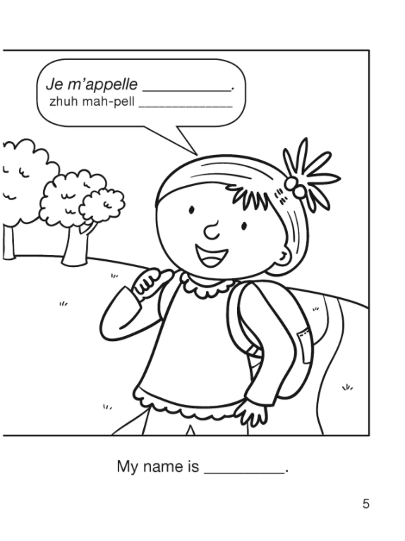 Color & Learn Easy French Phrase for Kids – Miller Pads & Paper