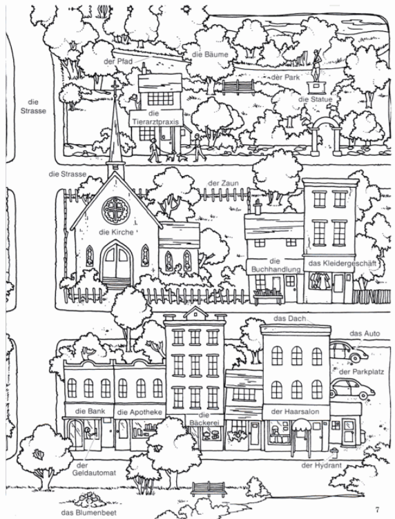 German Picture Word Book – Miller Pads & Paper