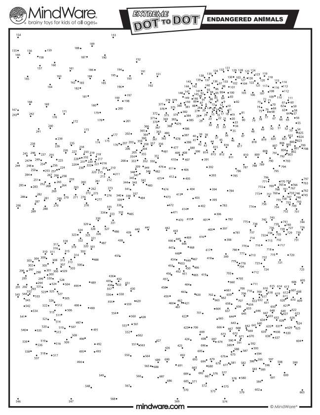 Extreme Dot to Dot: Endangered Animals – Miller Pads & Paper