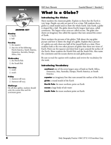 Daily Geography Practice: Grade 3 – Miller Pads & Paper