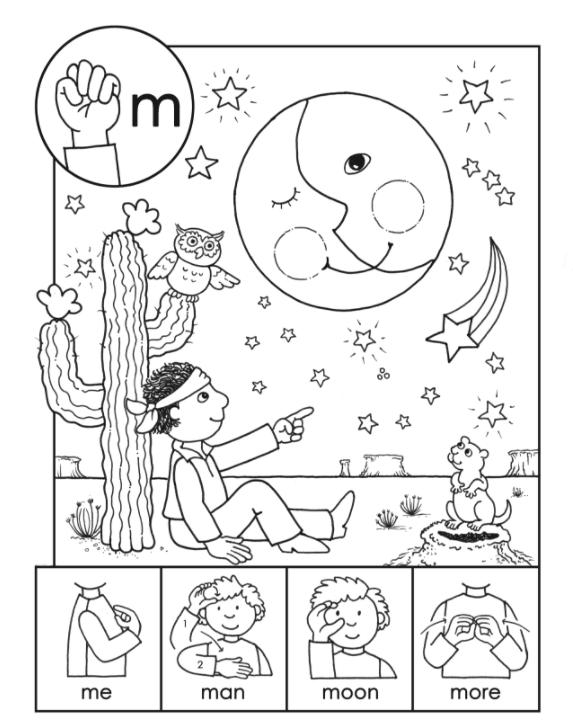 ABC Sign and Color: A Beginner's Book of American Sign Language ...