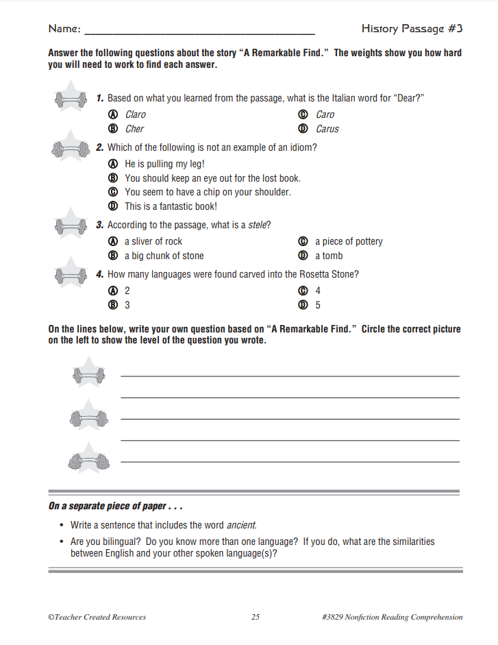 Nonfiction Reading Comprehension for the Common Core (Grade 7) – Miller ...