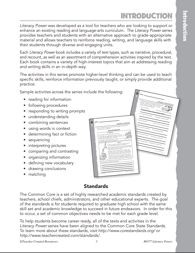 Literacy Power (Grade 3) – Miller Pads & Paper