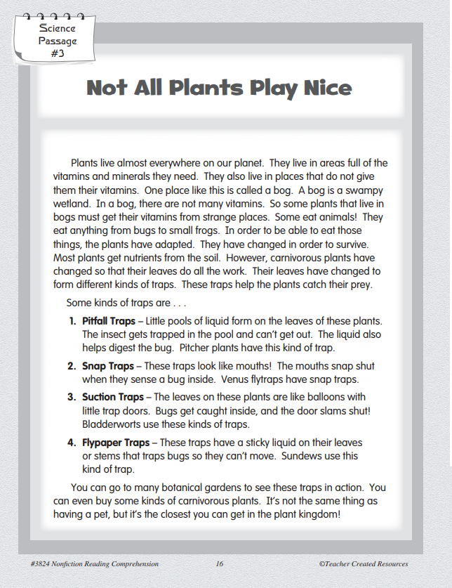 Nonfiction Reading Comprehension for the Common Core (Grade 3) – Miller ...