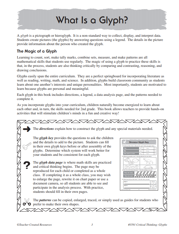 Critical Thinking Glyphs (Grade 2) – Miller Pads & Paper