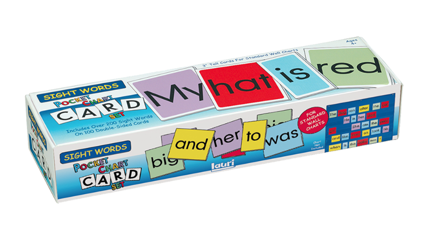 Sight Words Pocket Chart Card Set – Miller Pads & Paper