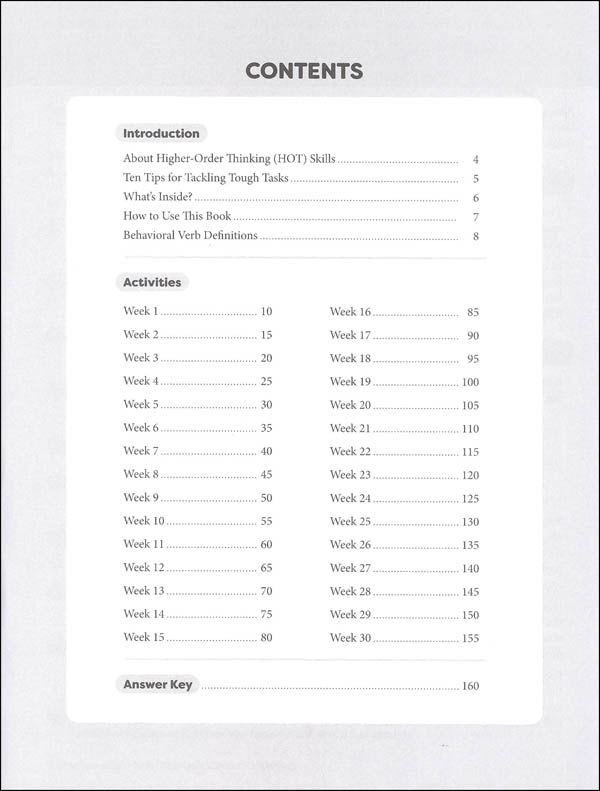 Daily Higher-Order Thinking: Grade 1 – Miller Pads & Paper