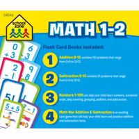 Math 1-2 Flash Card 4-Pack – Miller Pads & Paper