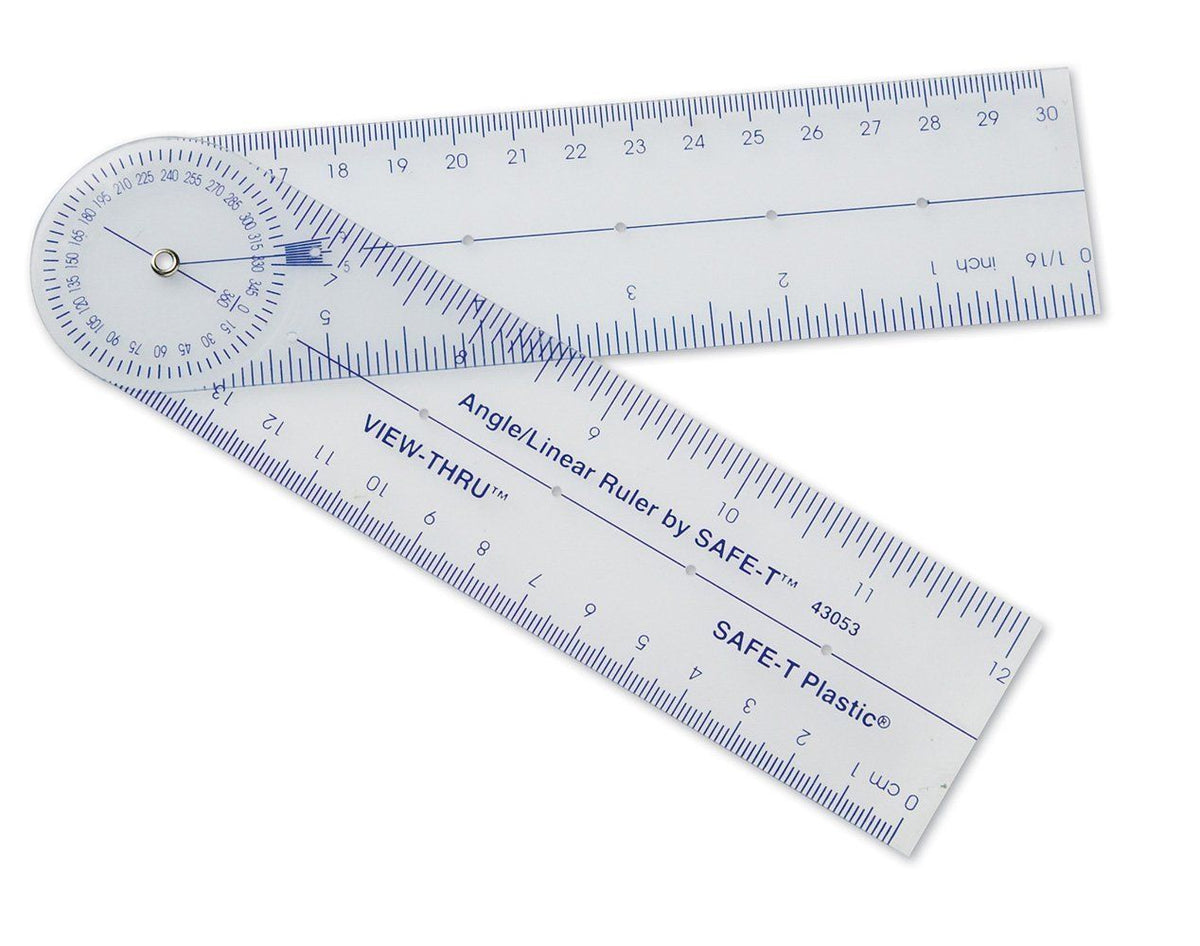 SAFE-T® Angle/Linear Ruler – Miller Pads & Paper