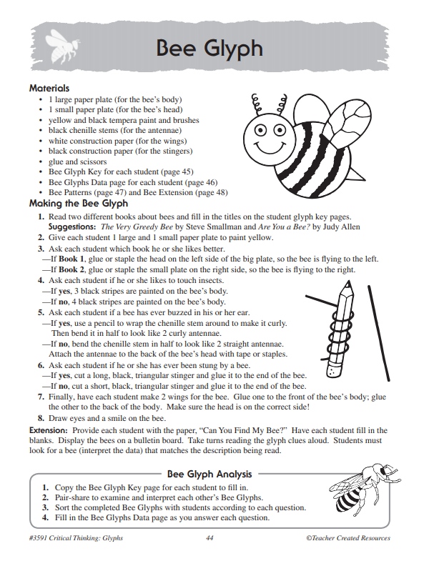 Critical Thinking Glyphs (Grade 2) – Miller Pads & Paper