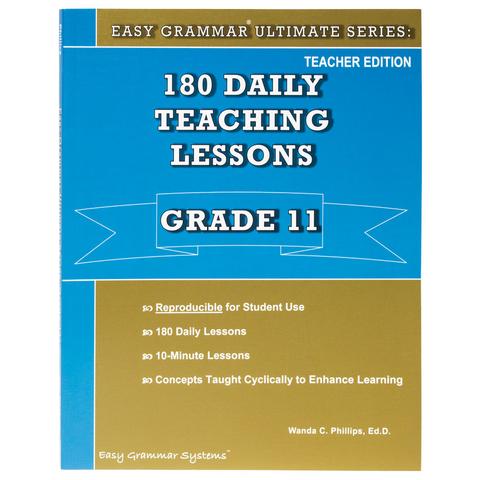 Easy Grammar Ultimate Grade 11 Teacher's Guide – Miller Pads & Paper