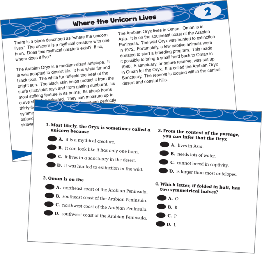 Power Pen Reading Comprehension Cards Grade 5 – Miller Pads & Paper