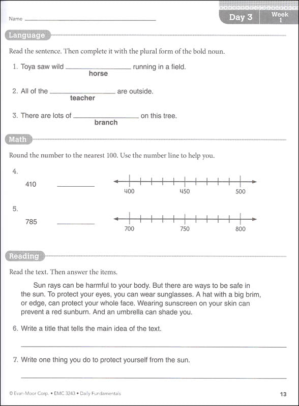Daily Fundamentals Grade 3 – Miller Pads & Paper