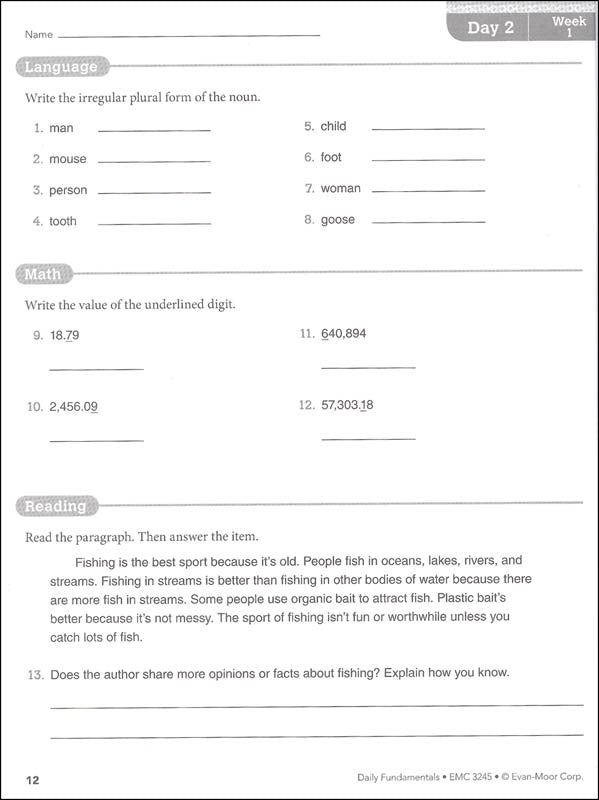 Daily Fundamentals Grade 5 – Miller Pads & Paper