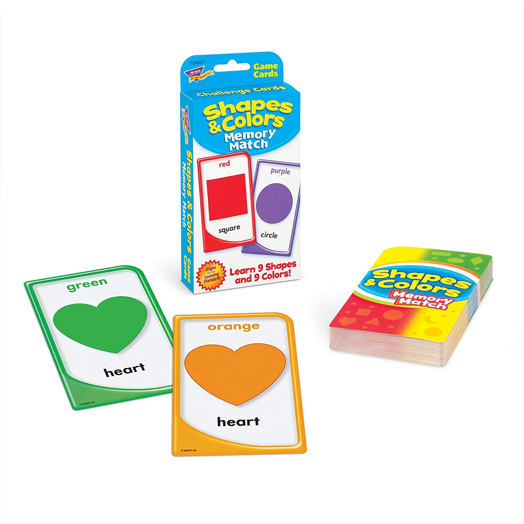 Shapes & Colors Memory Match – Miller Pads & Paper