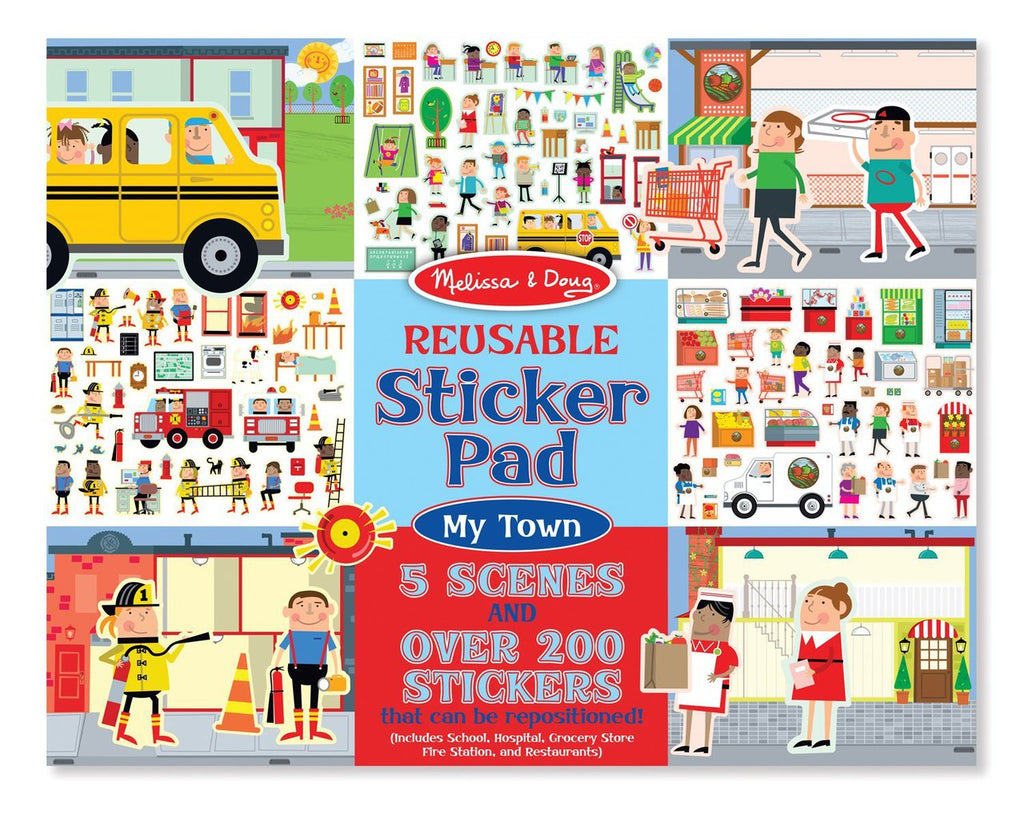 Reusable Sticker Pad - My Town – Miller Pads & Paper