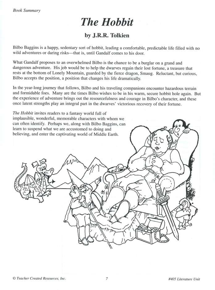 A Guide For Using The Hobbit in the Classroom, Grades 5-8 – Miller Pads ...