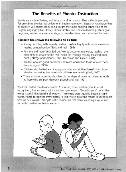 Basic Phonics Skills Level D – Miller Pads & Paper