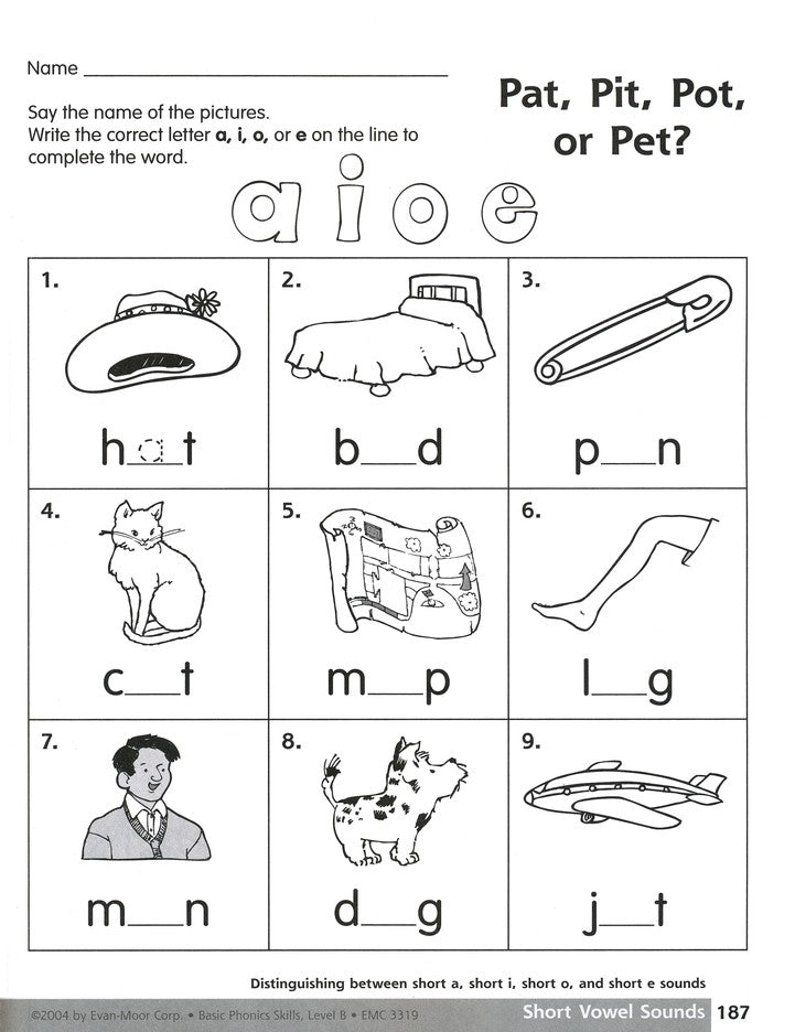 Basic Phonics Skills Level B – Miller Pads & Paper