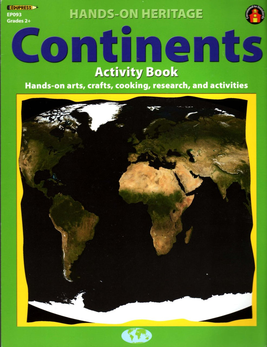 Continents Activity Book (Hands on Heritage) – Miller Pads & Paper