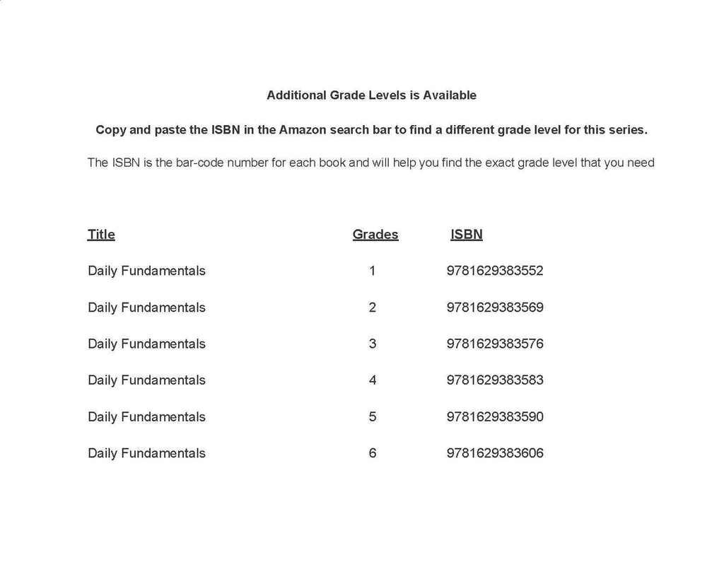 Daily Fundamentals Grade 5 – Miller Pads & Paper