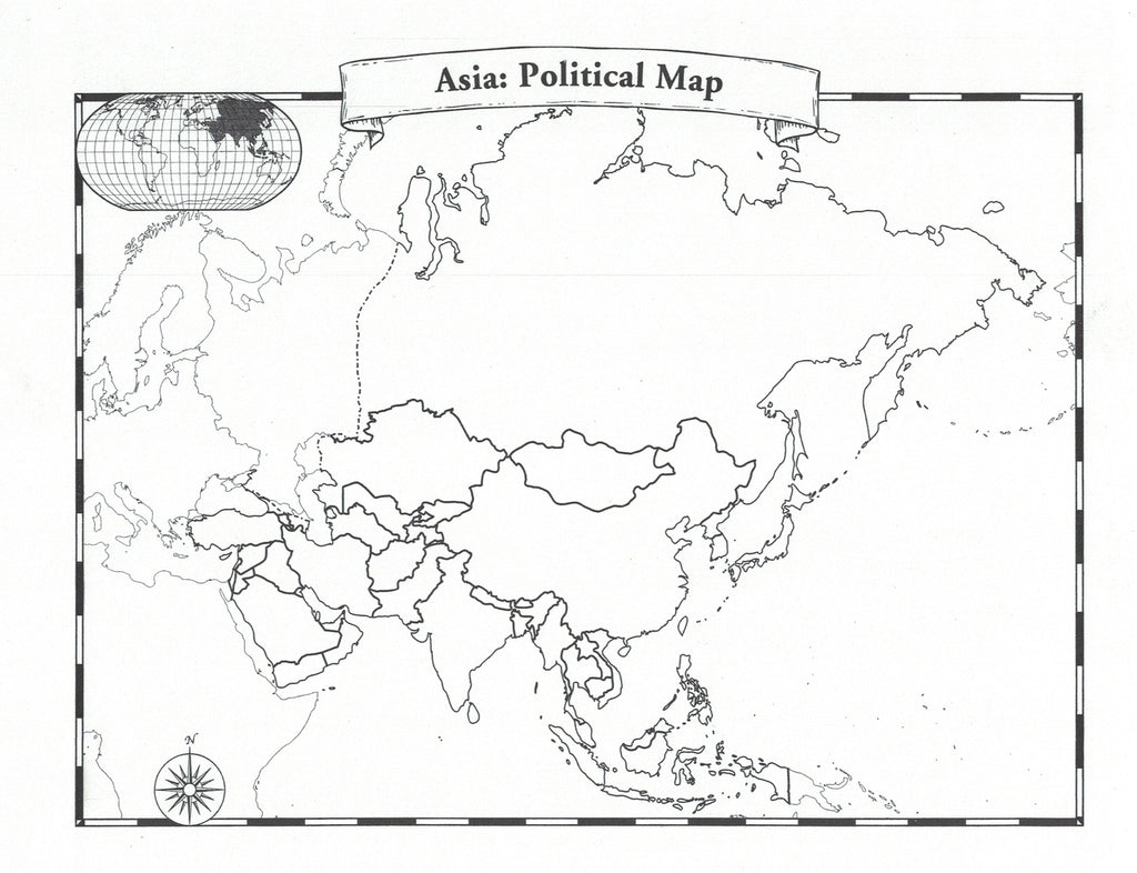 Asia Map Pad – Miller Pads & Paper