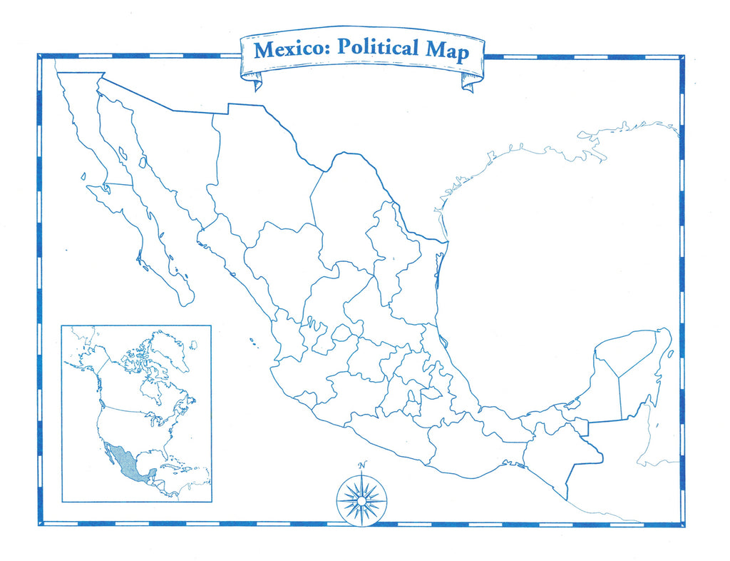 Mexico Map Pad – Miller Pads & Paper