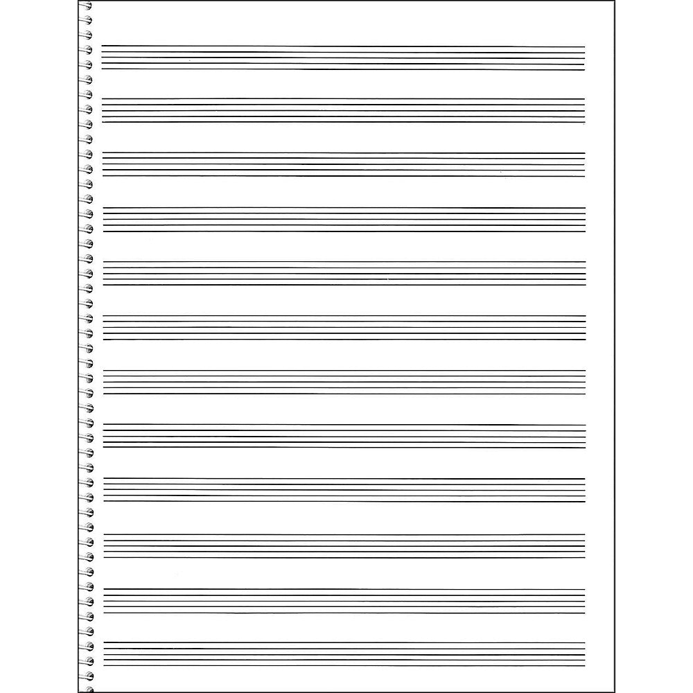 Music Staff Paper-Book – Miller Pads & Paper