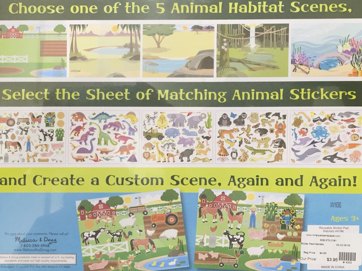 Reusable Sticker Pad Habitats – Miller Pads & Paper