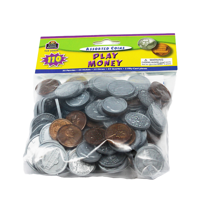 Play Money: Assorted Coins – Miller Pads & Paper