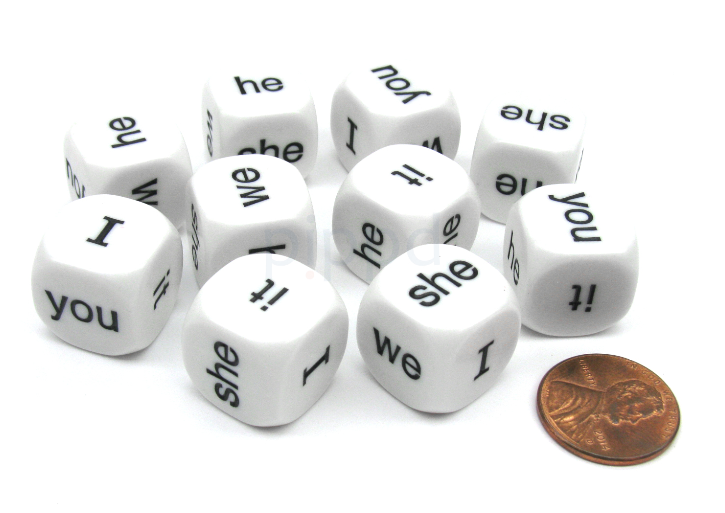 Pronouns Dice Game – Miller Pads & Paper