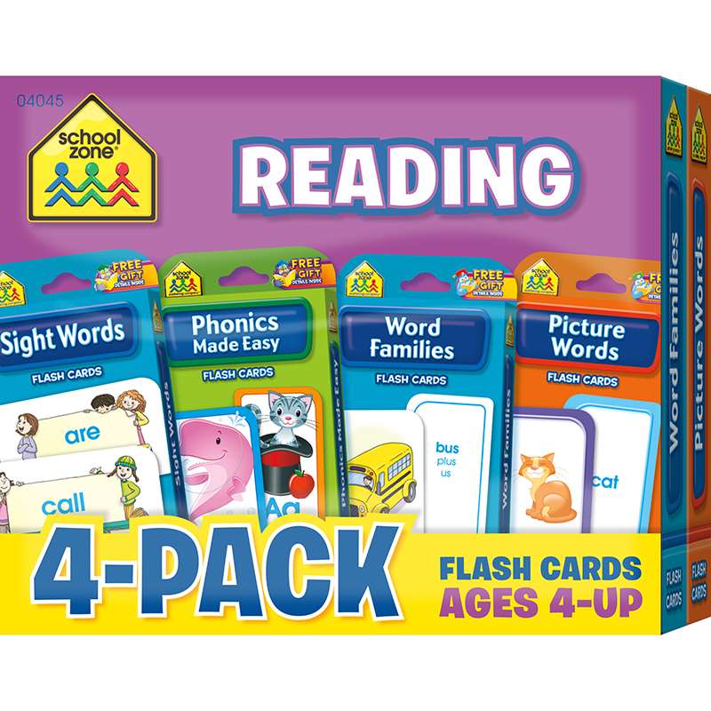 Reading Flash Card 4-Pack – Miller Pads & Paper