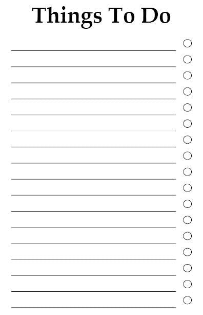 Things To Do Today Pad – Miller Pads & Paper