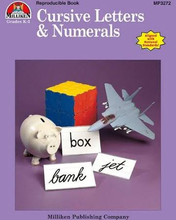 Cursive Letters & Numerals – Miller Pads & Paper